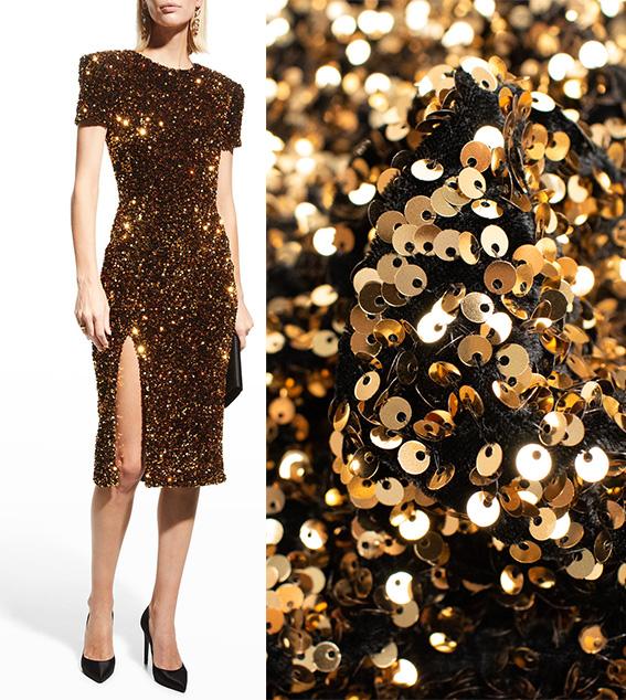 Heavy Sequin Spangle on Velvet – Tokouso Fabrics