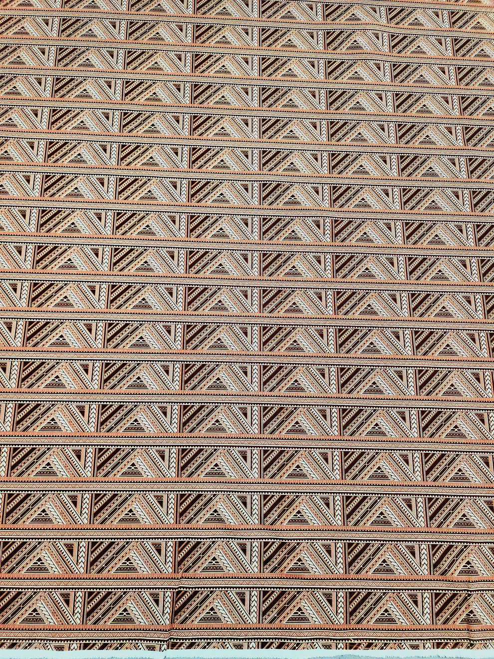 Polynesian Design #171 Mixed Brown – Tokouso Fabrics